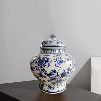 家居器青几花瓷储物罐新中式客厅玄插花茶柜摆件陶关瓷LLE花瓶