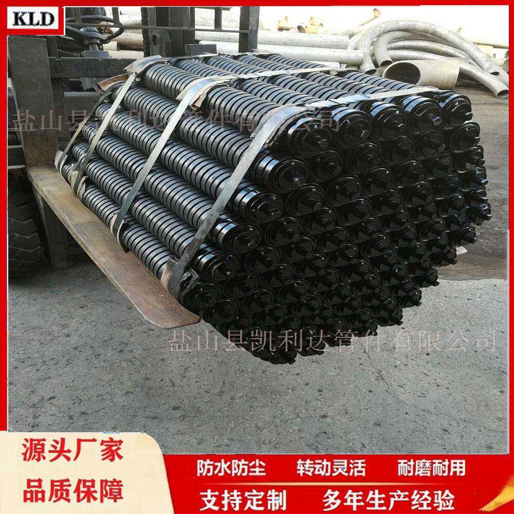 缓冲橡胶托辊胶辊重型缓冲托辊组 过渡托辊 槽型平行缓冲托辊包胶