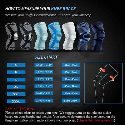 Knee Brace,Knee Compression Sleeve Support for Running,Menis