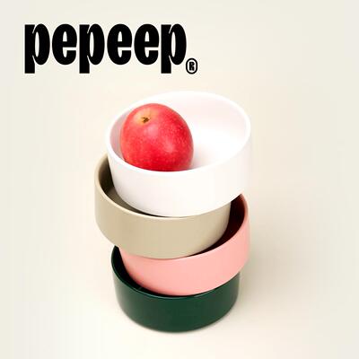 pepeep宠物彩色陶瓷碗猫狗通用防黑下巴易清洗适配pepeep餐桌