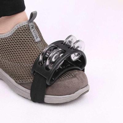 脚铃脚踩摇铃打击乐配件卡宏脚铃鼓 卡洪鼓伴侣  Foot Tambourine