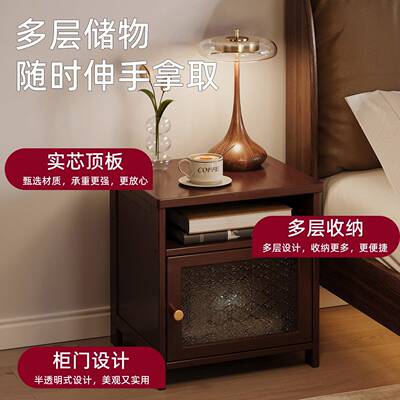 床头家用边室储物卧收纳柜多功能一ctg1.23体窄柜简柜约现代小型