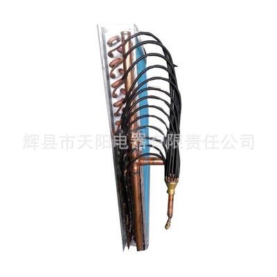 铜管铜翅片冷凝器9.52-1620工业制冷设备铜质散热器