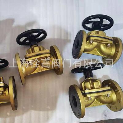 C95800青铜衬胶隔膜阀/G41J-10T法兰铜衬胶隔膜阀/青铜搪瓷隔膜阀