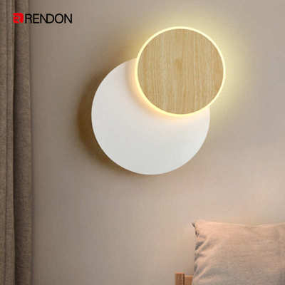 北欧床头灯具现代简约铁艺墙灯创意个性led过道阳台月食日食壁灯