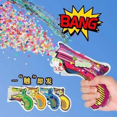 Inflatable confetti gun for birthdays, graduation ceremonies