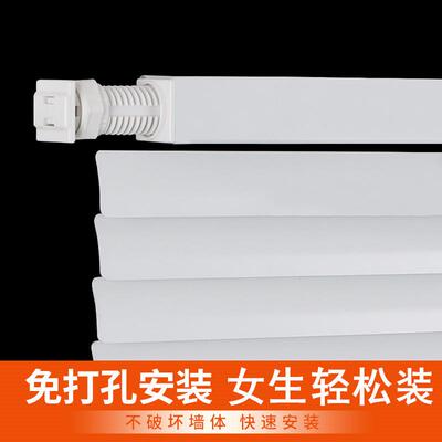 百叶窗百打1孔铝合金遮生光升降厨房卫间浴室厕所防水叶卷帘免卷