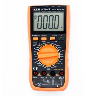 胜利仪器VC9804A+ 高精度数字万用表 带测温 频率 火线判断功能