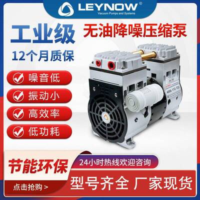 LP-2000C无油压缩机小型电动低音大流量气泵制氧机用空气正压泵