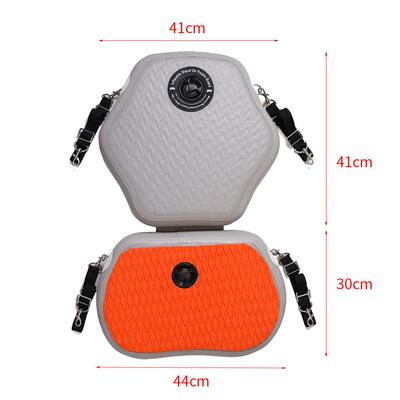 充拉丝875坐垫皮划艇座椅浅灰EA压膜靠背气浪板靠垫充气船冲用座V