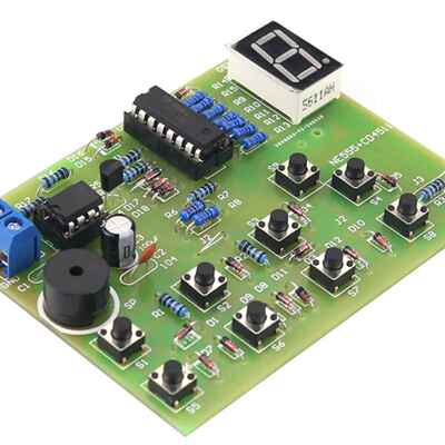(散件)CD4511八路数显抢答器套件 8路 技能竞赛 电子教学实训 DIY