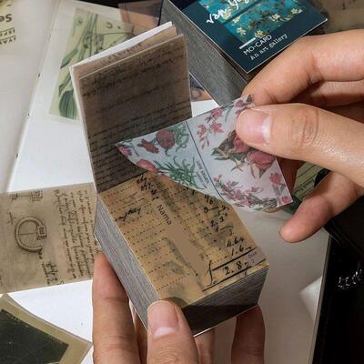 Journamm 50-366pcs Craft Vintage Scrapbooking Paper Kawaii A