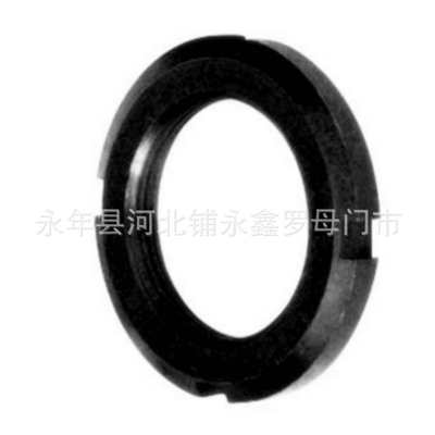 GB812-88圆螺母 M125*2-M190*3带槽圆螺母 止退螺母 发黑开槽母