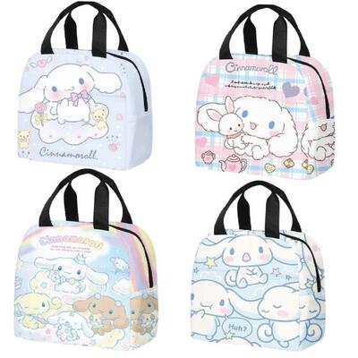 Sanrio Anime Cute Cinnamoroll Insulated Cooler Lunch Box Bag