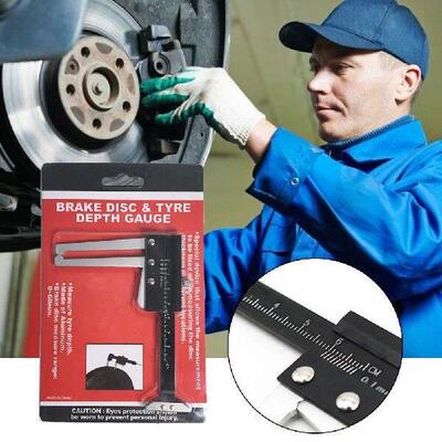 60mm Caliper Brake Disc Vernier Tyres Thickness Gauge Ruler