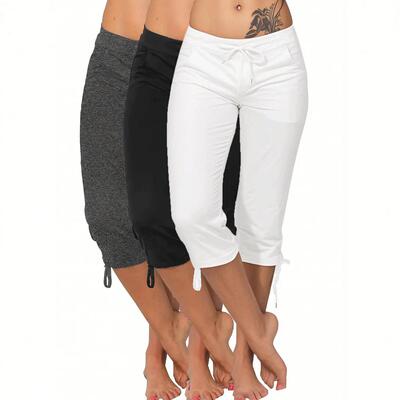 Color Capri Pants Casual Comfy Breathable Skinny Daily Wear