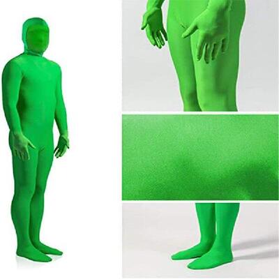 Full Bodysuit Green Screen Suit Chroma Key Jumpsuits for
