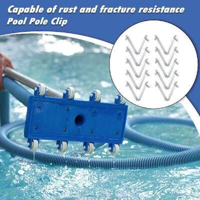 V Clips For Pool Brush Stainless Steel Skimmers Fittings 10