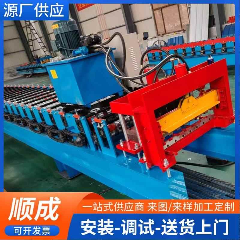 制作脚踏板板设备冷成型机建筑钢运维走道弯跳防滑光走道运伏维通
