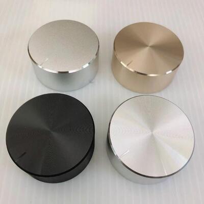 48MM铝合金盖型螺母功放机主音量电位计旋钮银色黑色香槟金6MMD孔