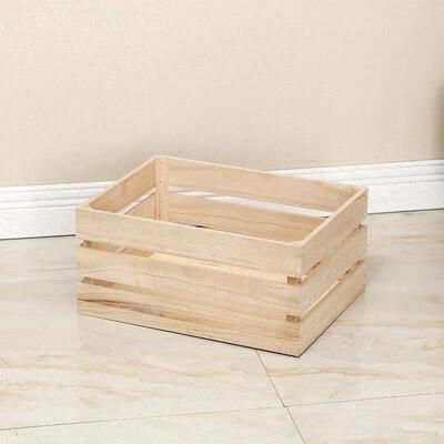 Solid wood storage box retro storage box wooden crate