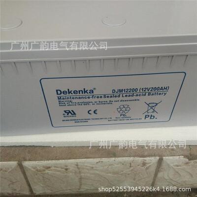 德肯尼克蓄电池6-GFM-200胶体12v200ah免维护蓄电池