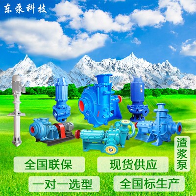 山东东泵矿用渣浆泵高扬程渣浆泵杂质泵砂砾泵脱硫泵A49