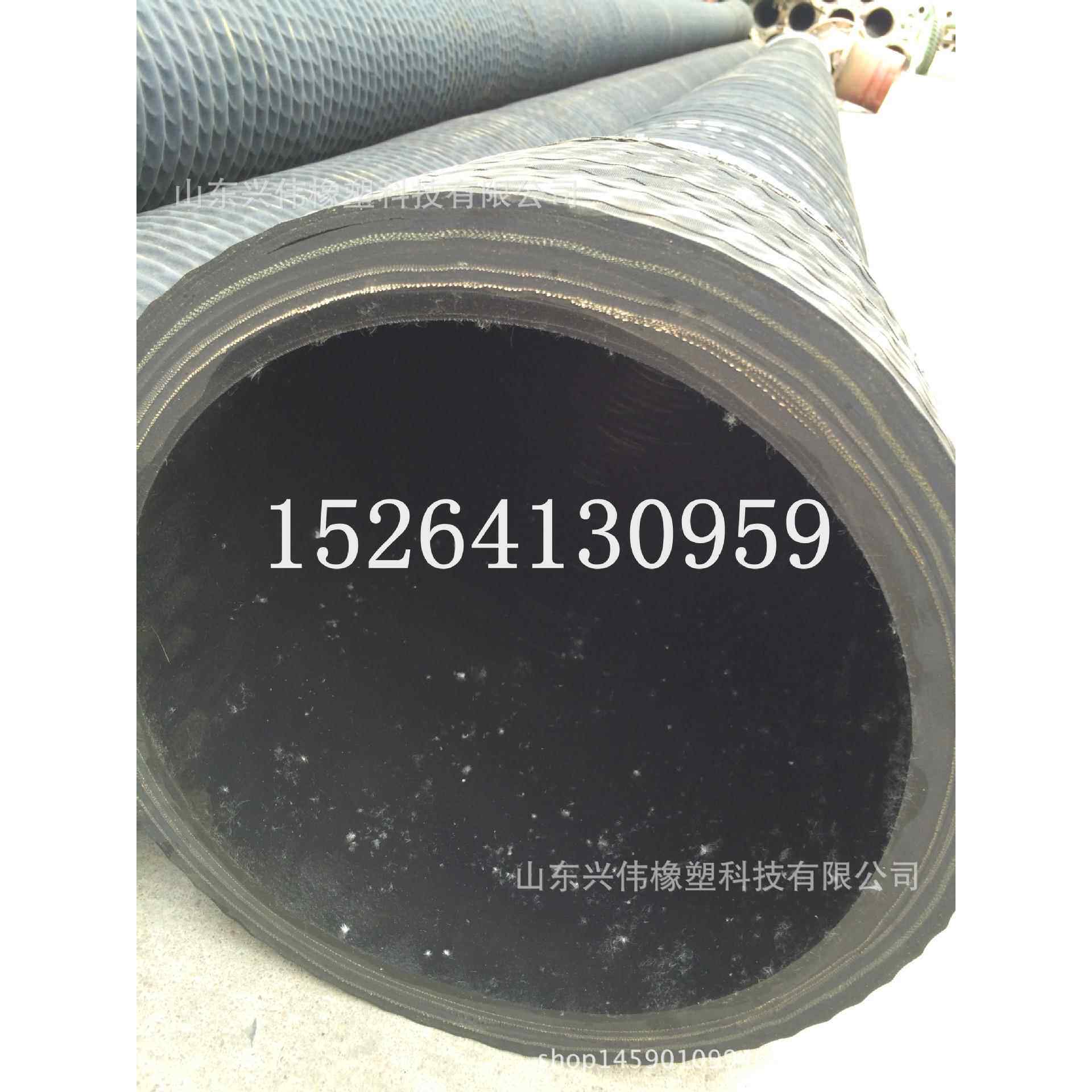 大口径吸水胶管耐油耐高温沙泵专用黑色橡胶管大口径橡胶软管
