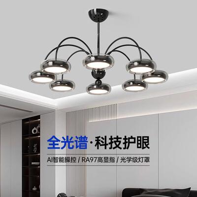 意式风客厅吊灯2026新款轻奢大气极简主灯简约现代客厅主灯具