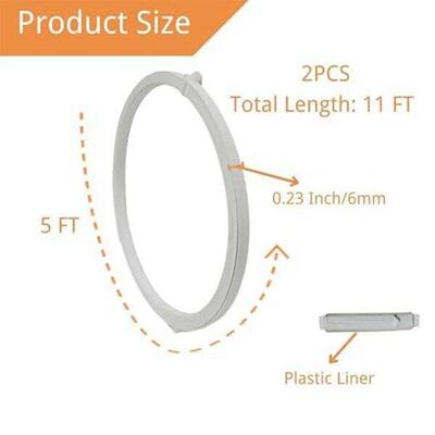 Steel Boning for Sewing, White Spring Corset Boning for