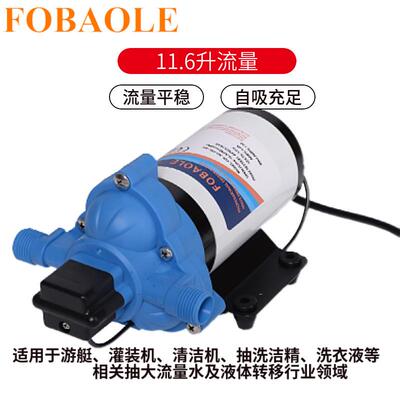 FOBAOLE厂家直销AC115V电动隔膜泵11.6升清扫洗车喷雾灌装自吸泵