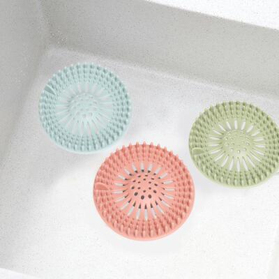 Bathroom sink drain filter, shower floor drain cover, toilet