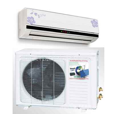 太阳能空调DC24V48V直流空调1匹9000BTU纯直流空调0.75ton/1HP