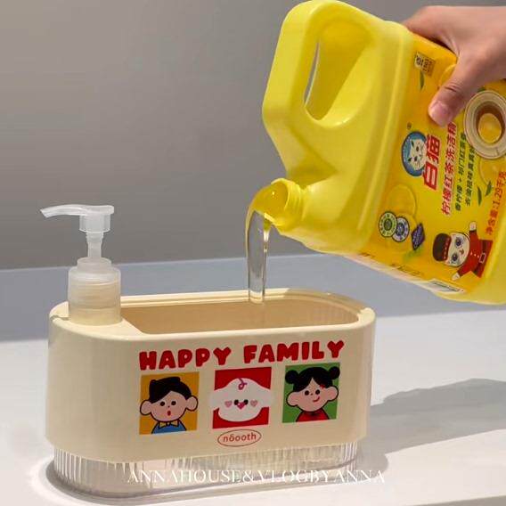 anna洗洁压精水槽液按器收纳盒压取器厨房皂液器分装瓶洗手瓶子