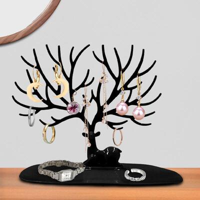 Deer-themed jewelry display stand, suitable for showcasing e