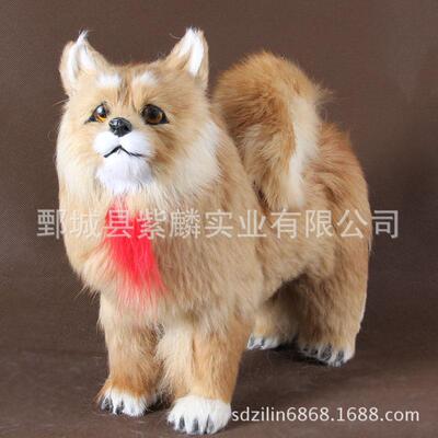 供应仿真美犬动 仿真狗狗 工艺物,Zl-4635裘皮动物 仿真仿生 工博