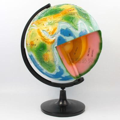 34022地球内部构造模型320mm地壳地幔地核小学科学教学用实验仪器