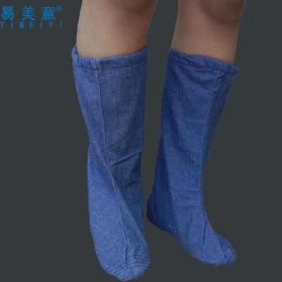 雨鞋雨靴专用纯棉布双层矿工袜子煤矿下井低筒保暖脚套鞋套.