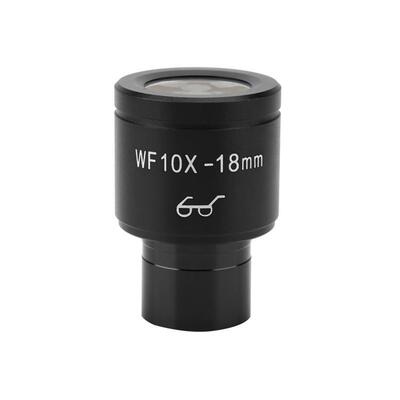 生物显微镜配件广角目镜WF10X高眼点带刻度尺接口23.2mm金属镀膜