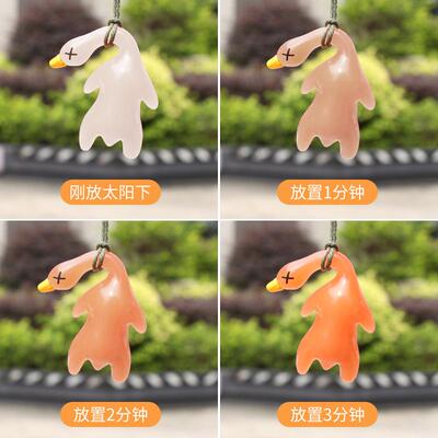 keychain pendant for car-mounted color-changing roast duck
