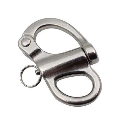 不锈钢316固定弹簧卸扣 snap shackle 手拉快挂卸扣 自锁卸扣索具