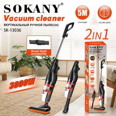 外贸SOKANY13036吸尘器家用3000W便携式除尘器5M线长2in1吸尘器
