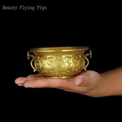 Pure Copper Cornucopia Decoration Living Room Wine Cooler