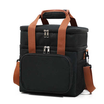 大容量包餐带饭新款厂包工午餐定制双层上班冰包包保温牛津布收纳