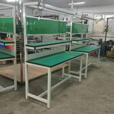 定制防静电工作台带挂板式钳工双面维修操作台工作间装配台实验桌