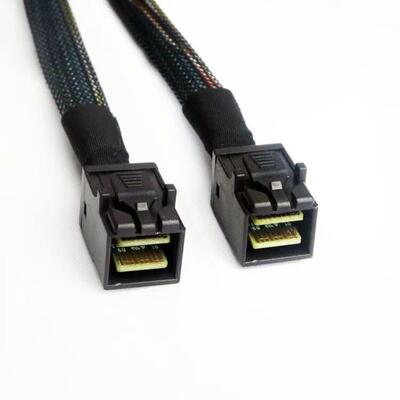 SAS线服务器背板SFF8643数据线MinisasHD阵列卡转接线直头/弯头