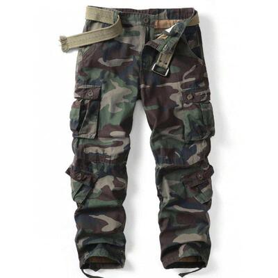 O 22415 Camo multi-pocket men's cargo pants 多口袋士束