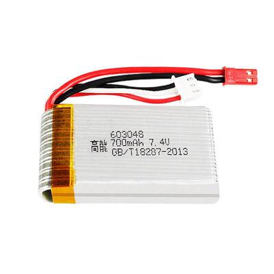 7.4V 700mAh 603048锂电池X600 F46 X601H金星达JXD391飞行器航模