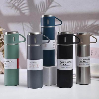 Hot Water Bottle500ML Stainless Steel Vacuum Flask Gift Set