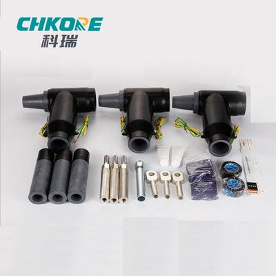 科瑞 厂销分支箱插拔头35KV欧式电缆插拔头630A高压可触摸后接头